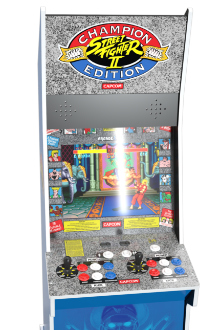Street Fighter™II Big Blue Arcade Machine – 1Up Central